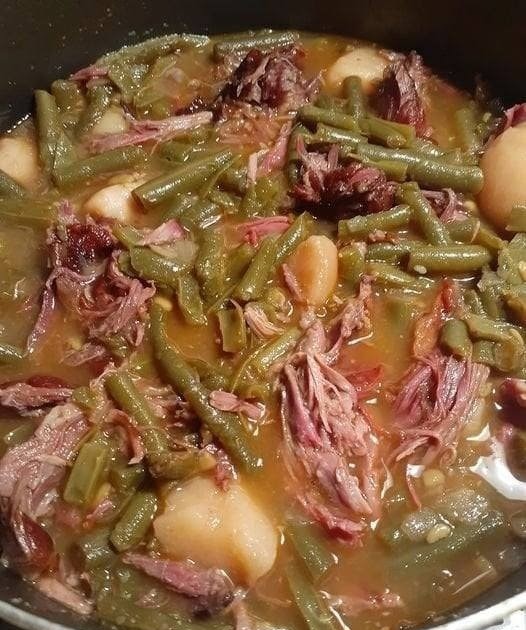 Southern Beans With Smoked Turkey Necks And Potatoes