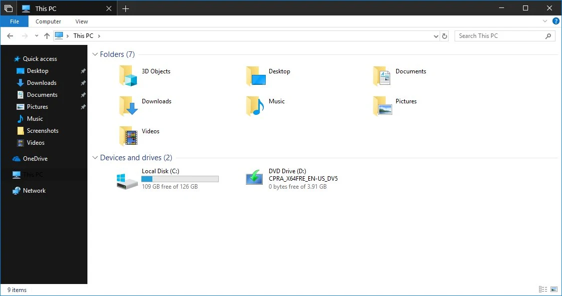 Tema Scuro Per Esplora File In Arrivo Su Windows 10