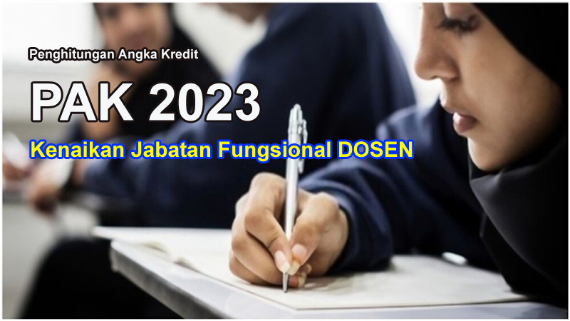 Penghitungan Angka Kredit Pak Kenaikan Jabatan Fungsional Dosen 2023