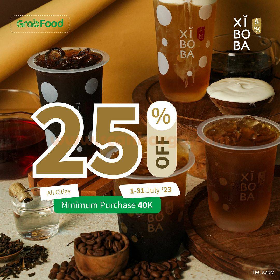 Promo Xiboba Grabfood Diskon Hingga 25 Scanharga