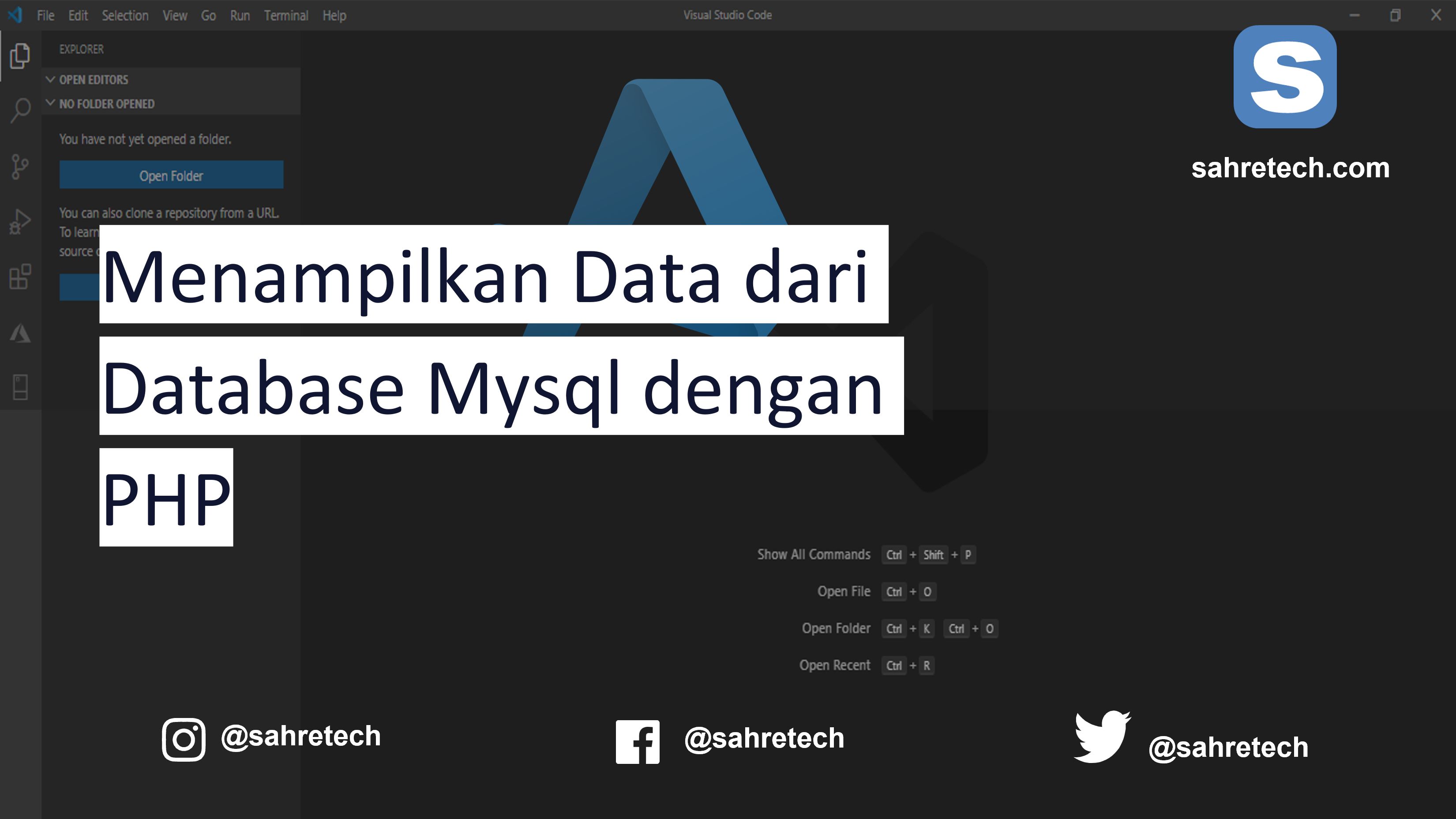 Menampilkan Data Dari Database Mysql Dengan Php Sahretech