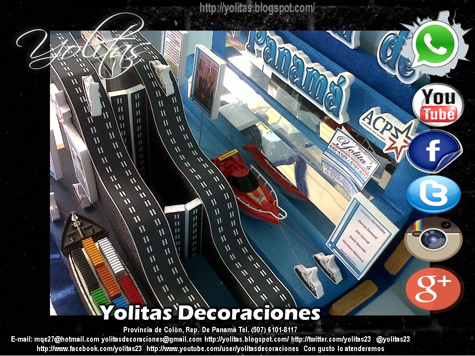 Yolitas Decoraciones Canal De Panamá Maqueta