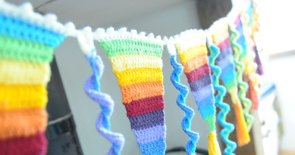 Sooz Jewels Crocheted Rainbow Bunting