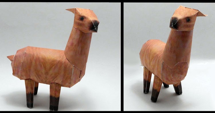 Papercraft Dav ~ Deviantart Llama Papercraft