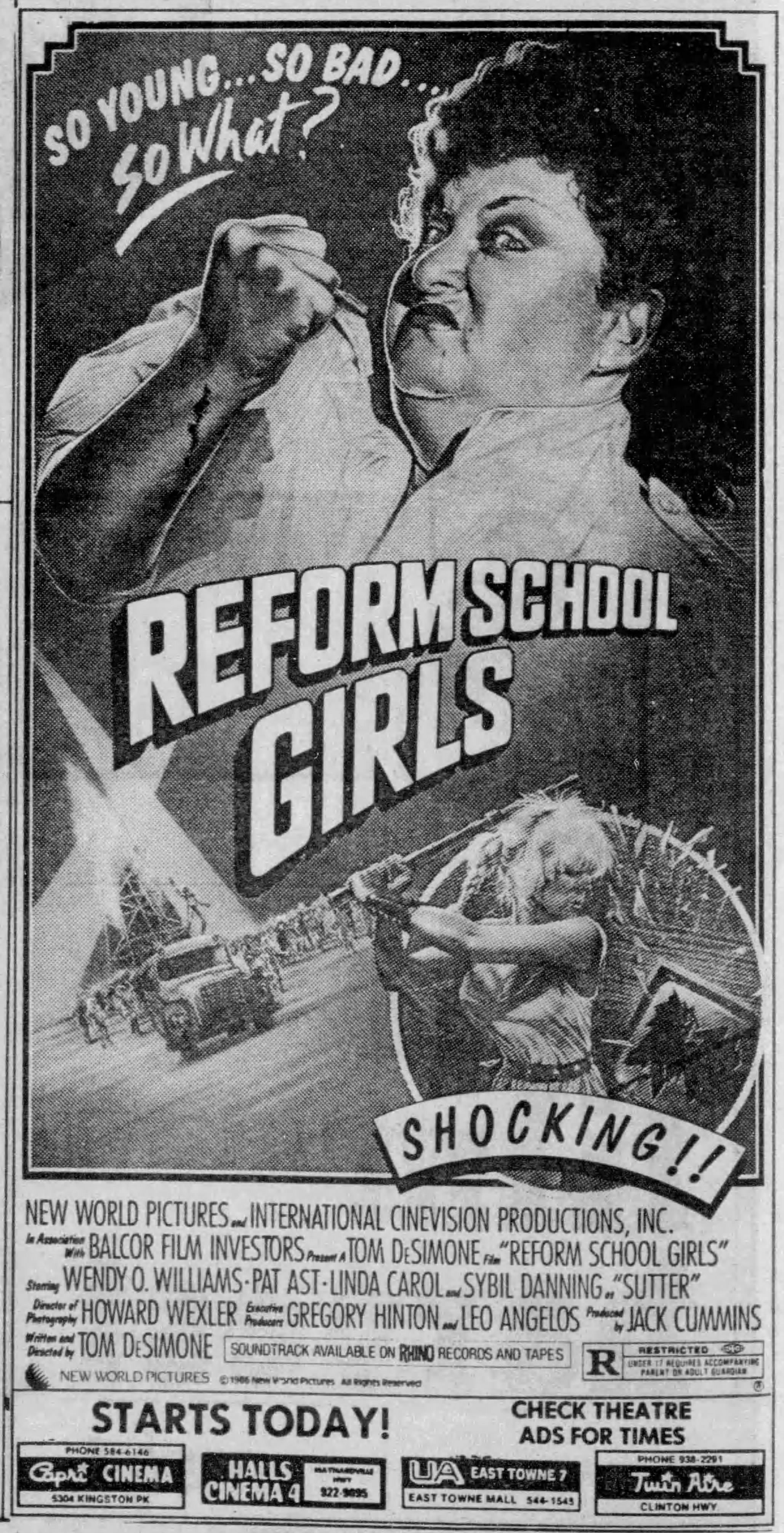 Happyotter Reform School Girls 1986