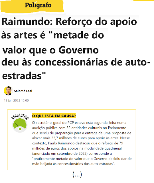 ElitÁrio Para Todos PolÍgrafo Reforço Do Apoio às Artes é Metade Do