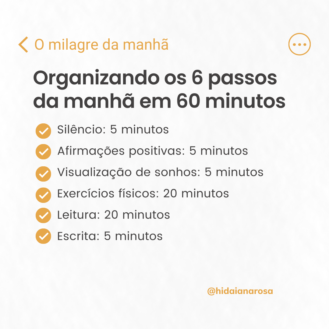 Como Ter Manhãs Mais Inspiradoras Com As Dicas Do Livro O Milagre Da