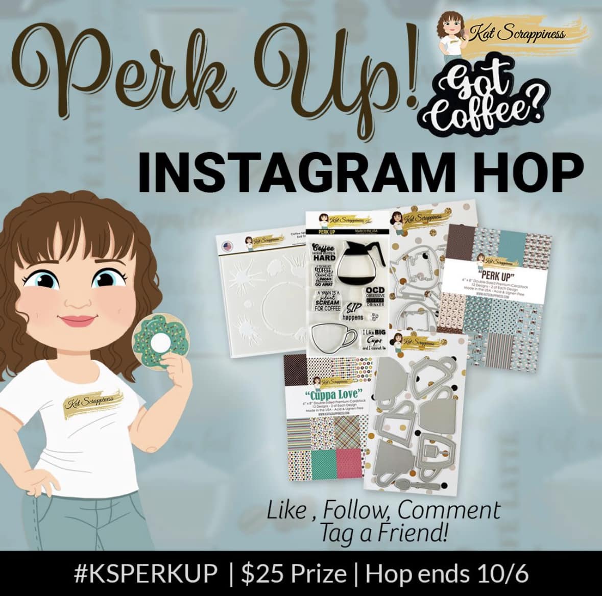 Paper Craftys Creations Kat Scrappiness Perk Up Ig Hop