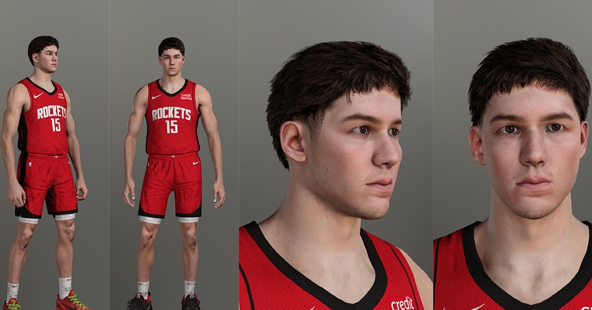 Nba 2k24 Reed Sheppard Cyberface And Body Update 2024 2025 Rookie