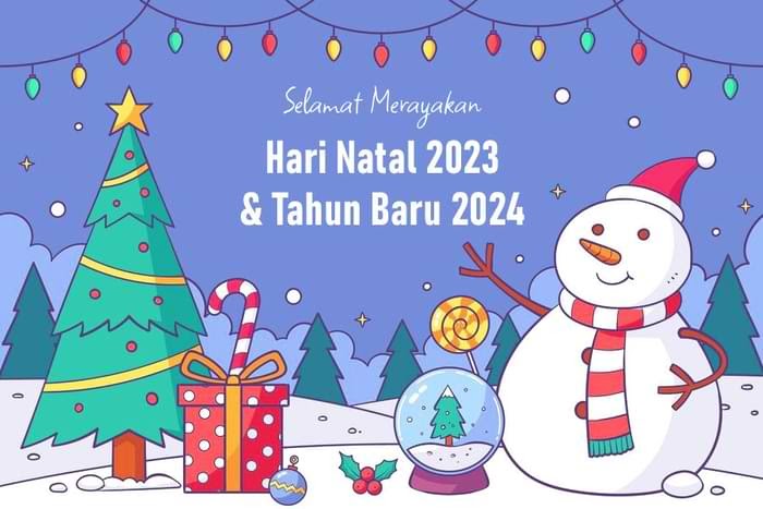 Contoh Desain Kartu Ucapan Natal 2023 Dan Tahun Baru 2024 Review