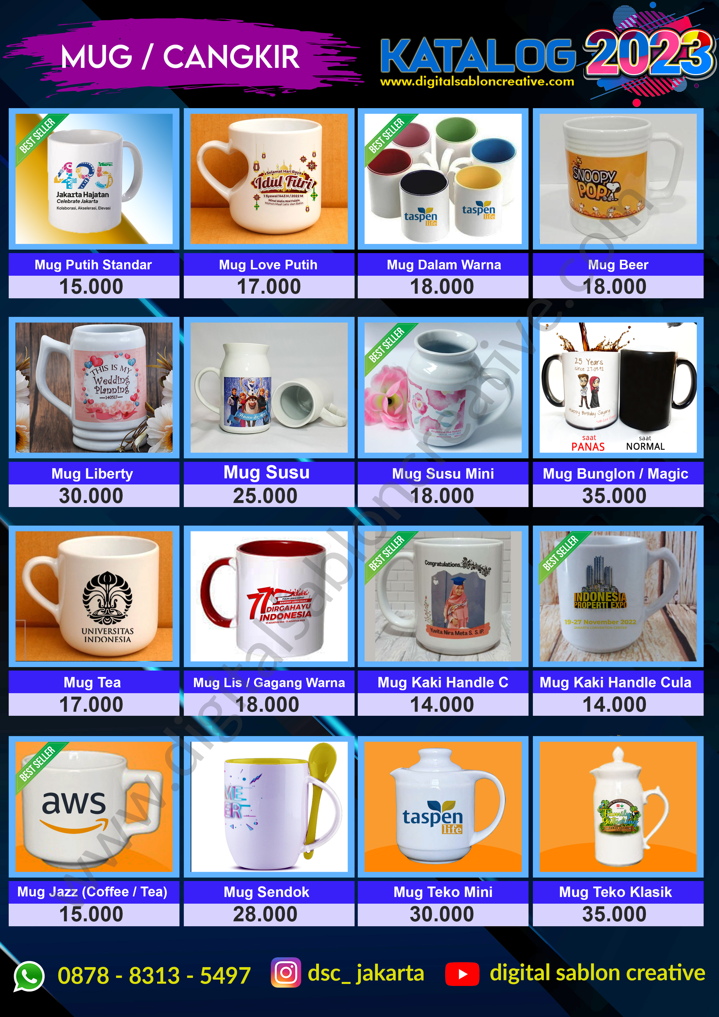 Cetak Souvenir Promosi Printing Dan Percetakan Mug Sablon Murah Jakarta