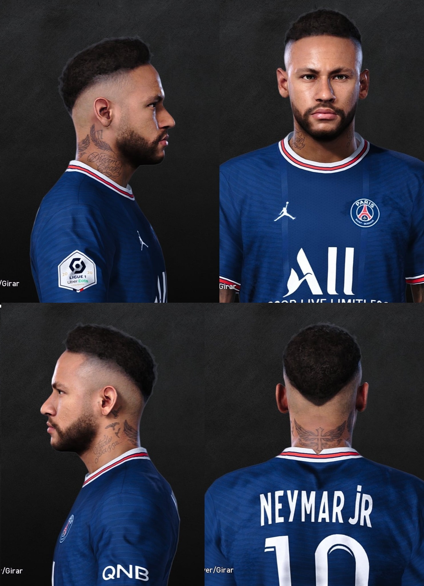 Pes 2021 Faces Neymar Jr By Valentinlgs10 ~ Free Pes