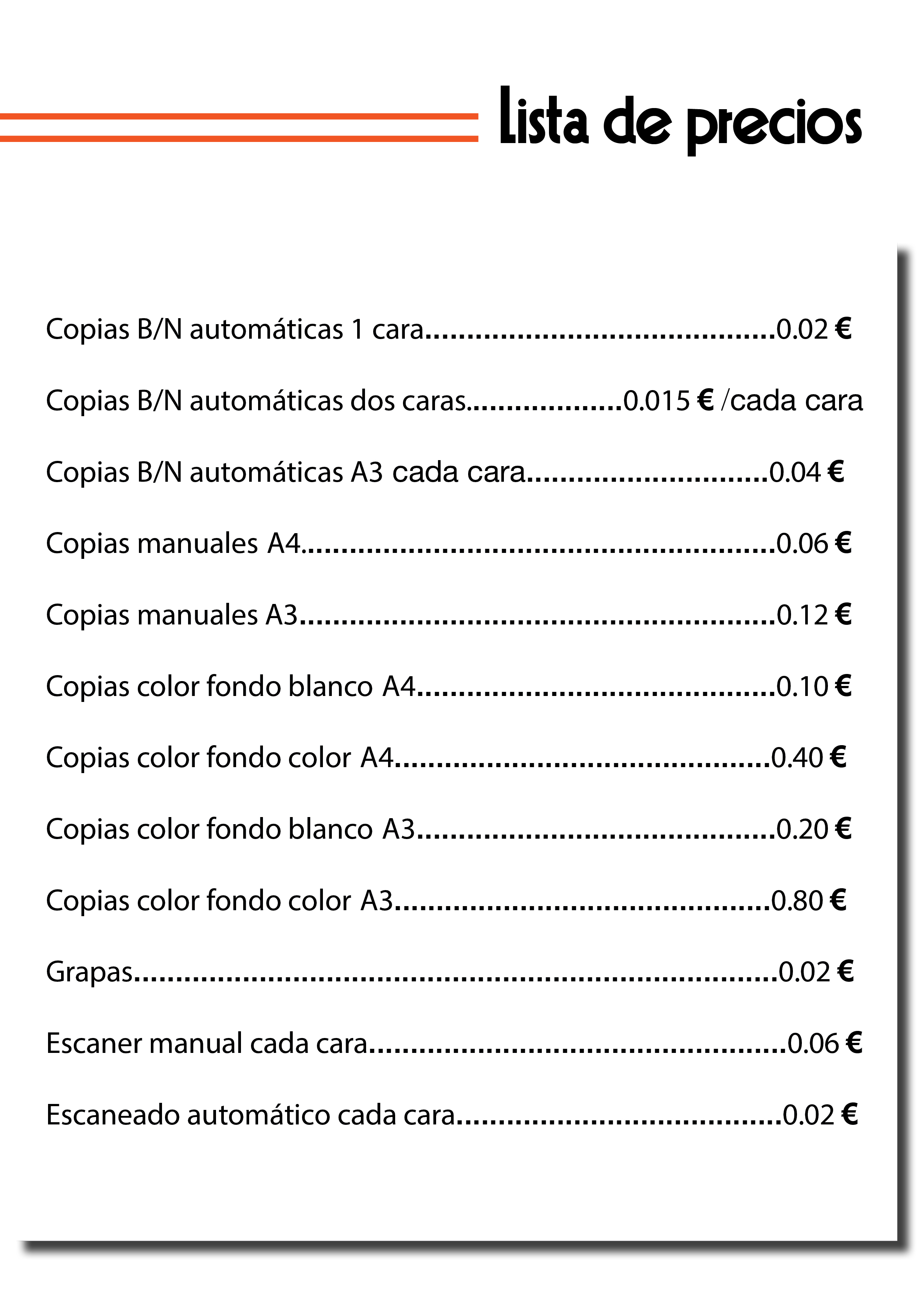 Precio De Lista