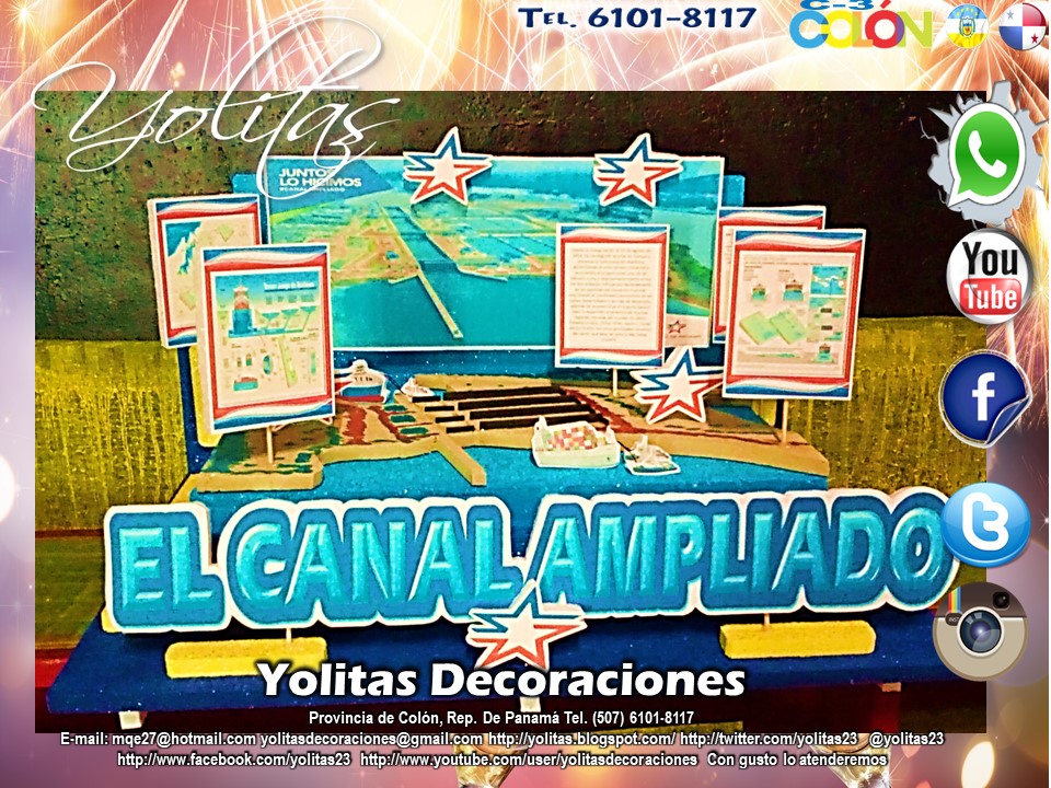 Yolitas Decoraciones Maqueta Del Canal Ampliado Panamá