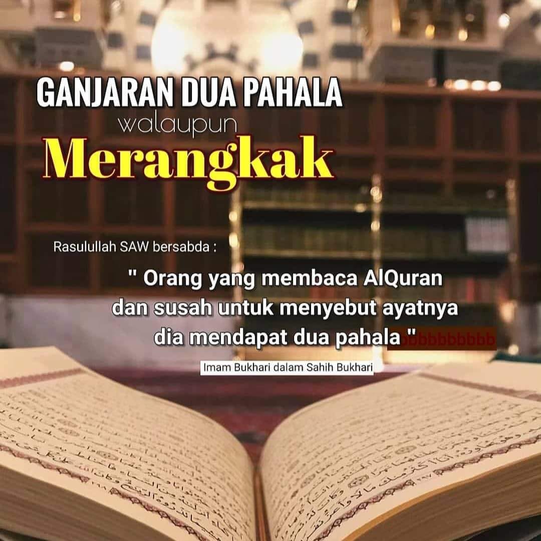 Seminggu Sepotong Hadis Ganjaran Membaca Al Quran Coffee Break With Me