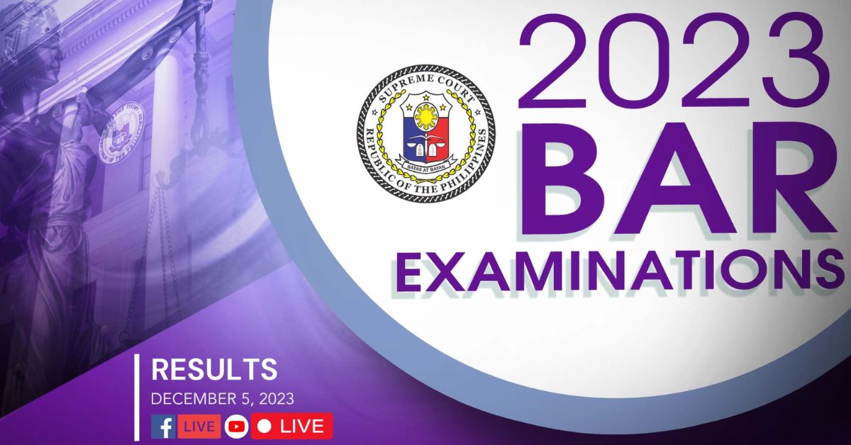 Livestream Announcement Of 2023 Bar Exam Results