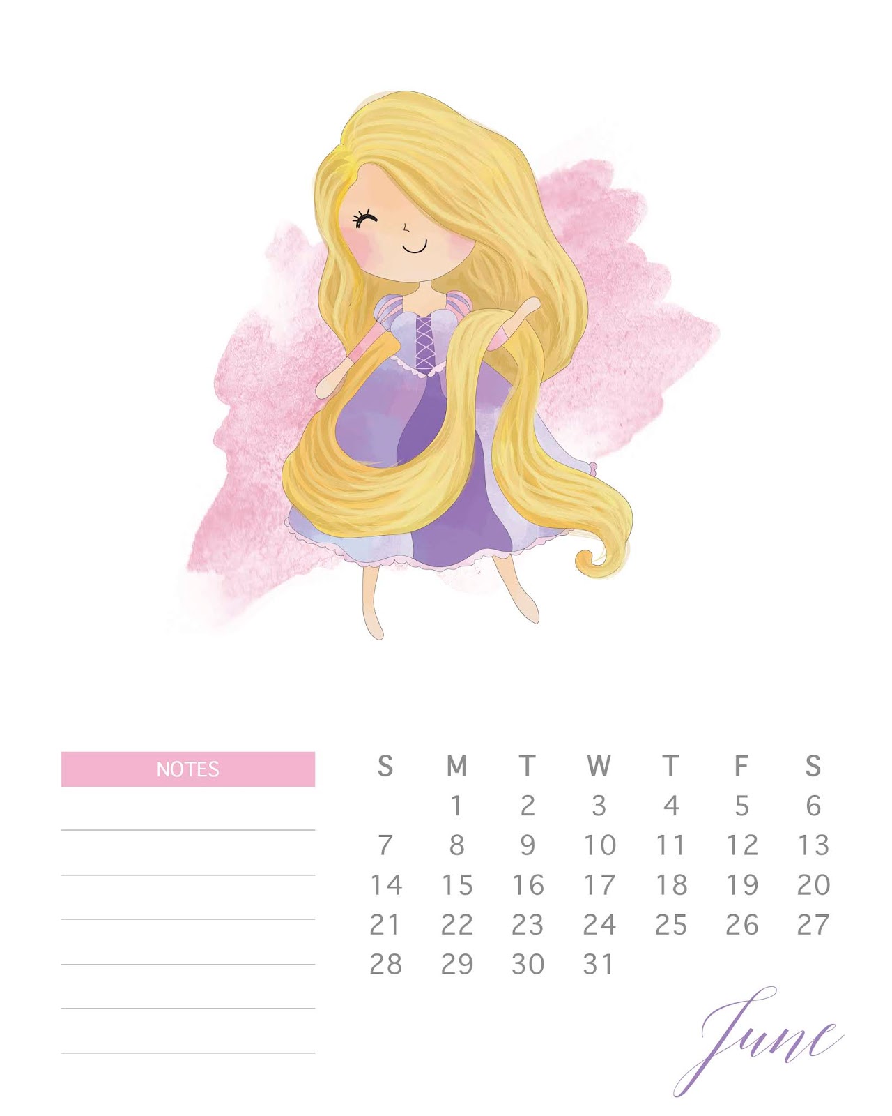 Princesas Disney Calendario 2020 Para Imprimir Gratis Ideas Y