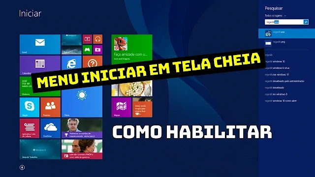 Como Deixar O Menu Iniciar Em Modo Tela Cheia No Windows 10