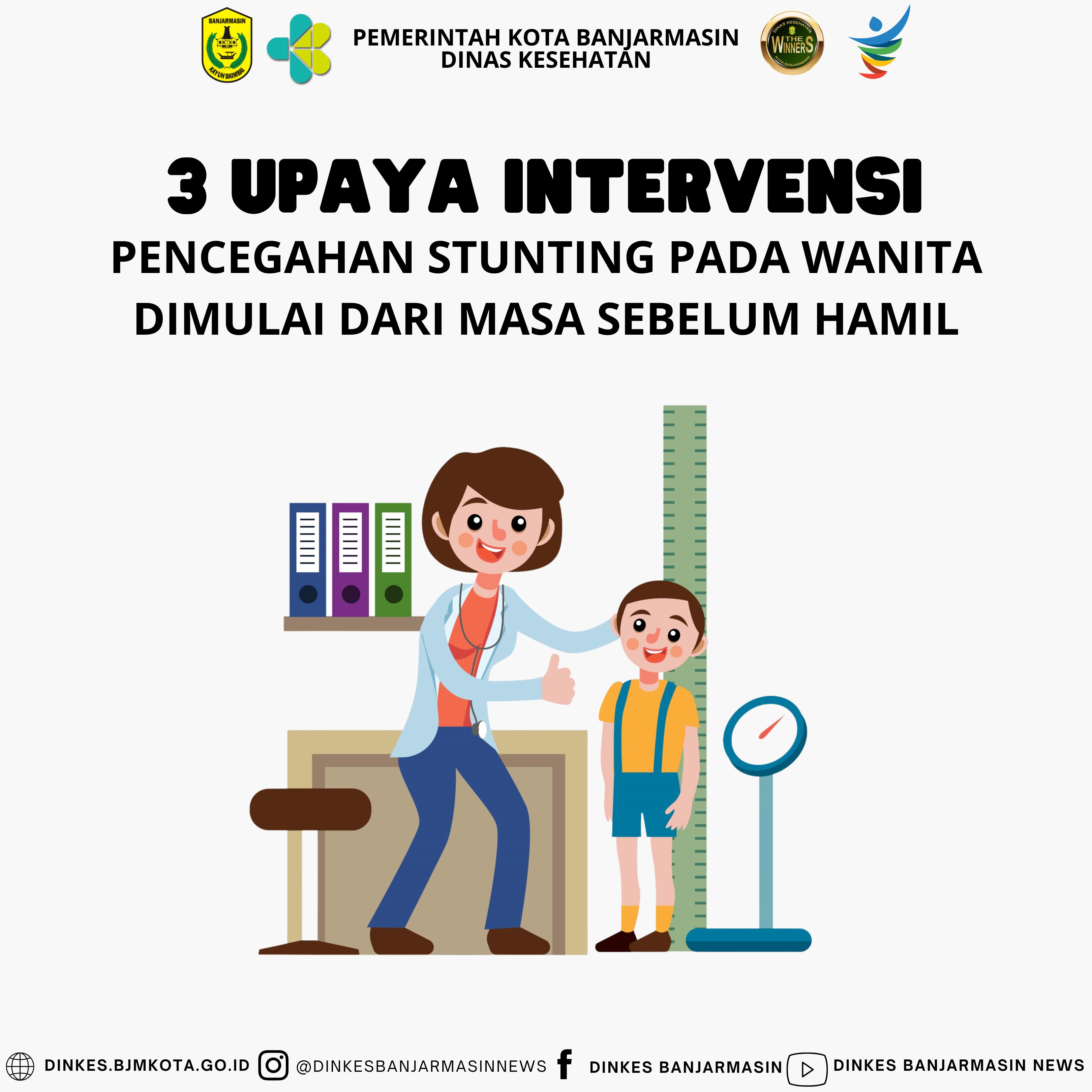 3 Upaya Intervensi Pencegahan Stunting Dinas Kesehatan Kota Banjarmasin