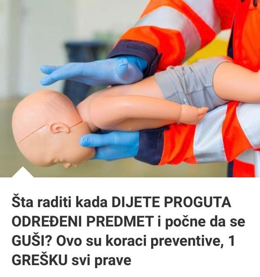 Šta Raditi Kada Dete Proguta OdreĐeni Predmet I Počne Da Se GuŠi Ovo