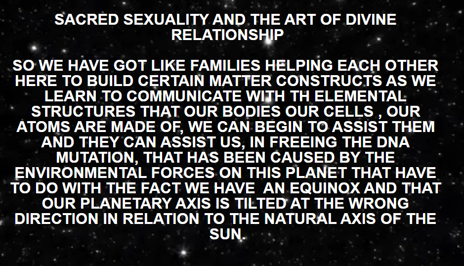 Sacred Sexuality And The Art Of Divine Relationship So We Have Got