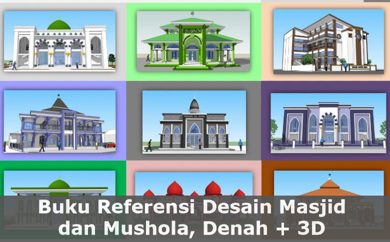 Download Buku Desain Masjid Dan Mushola Referensi 3d Dan Denah Arsimedia