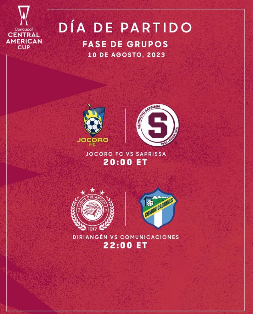 Los Dos Partidos Para Hoy En La Copa Centroamericana