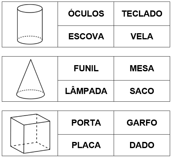 Atividade Sobre Figuras Geométricas Espaciais 2º Ano 3º Ano