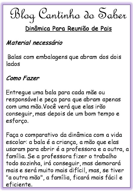 Espaço Alfaletrar Dicas Para ReuniÃo De Pais