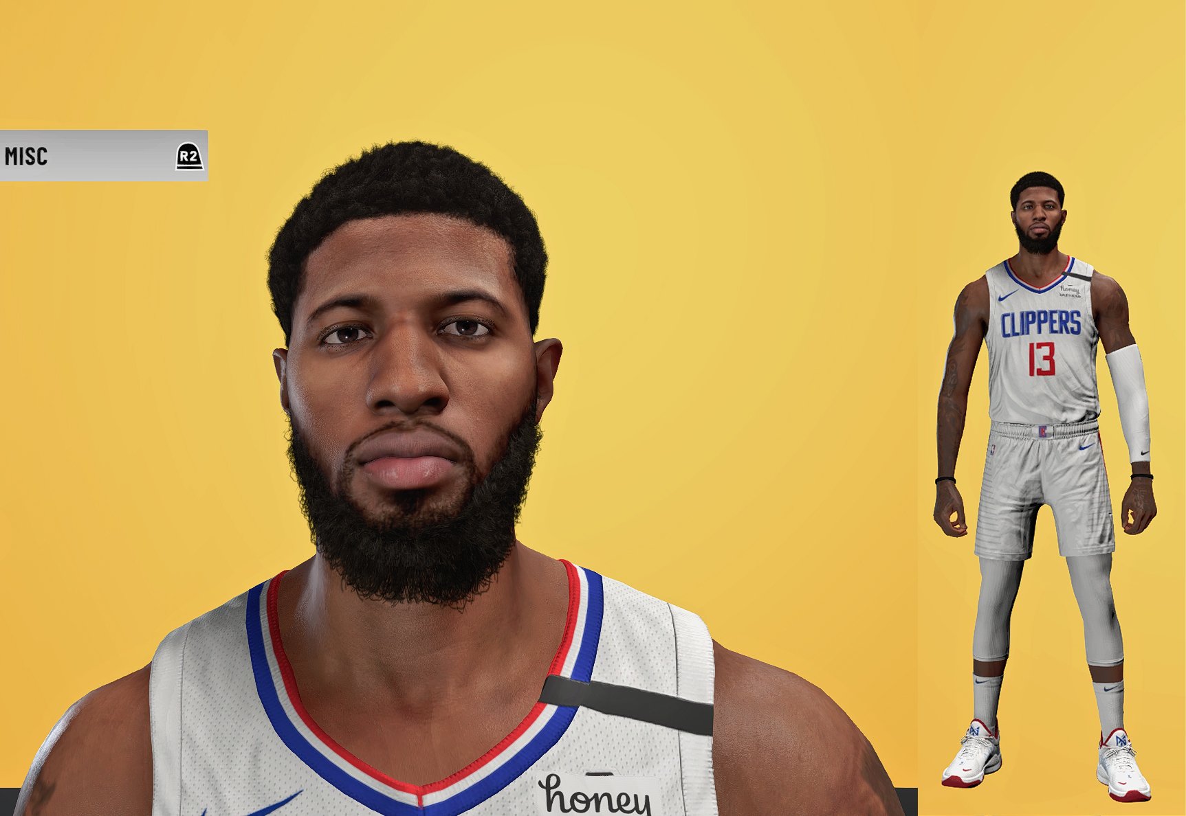 Nba 2k22 Paul George Cyberface Update Custom Arm Sleeve By Jim2k