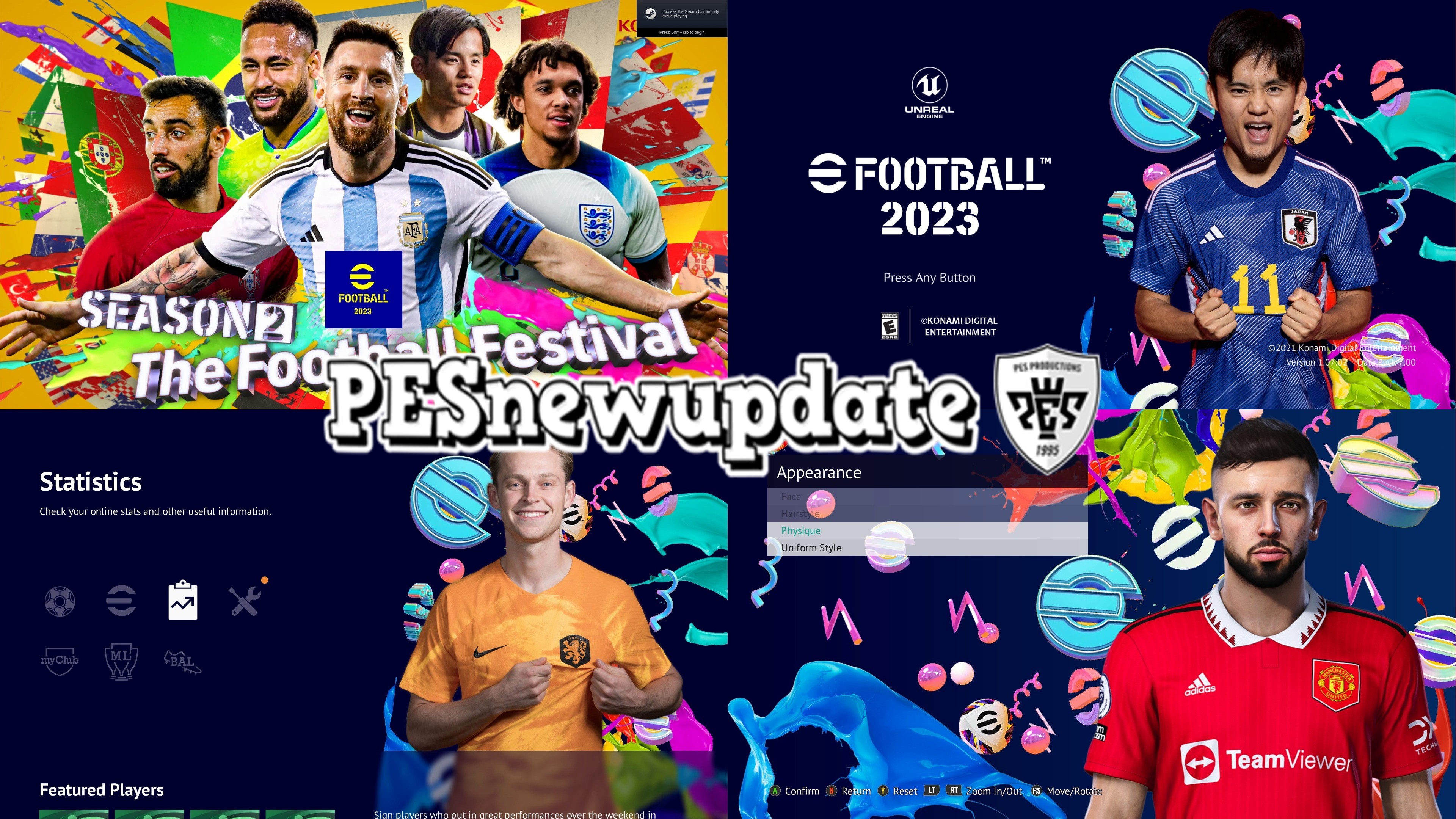 Pes 2021 Menu The Football Festival 2023 By Pesnewupdate