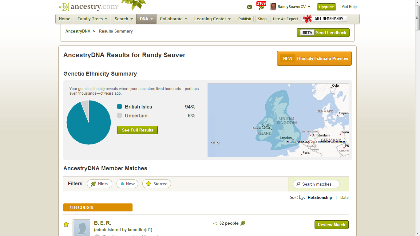 Genea Musings First Look At My Ancestrydna Ethnicity Update