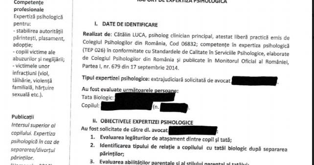 Custodie Comună Arpcc Exemplu De Expertiză Psihologică Tată Copil