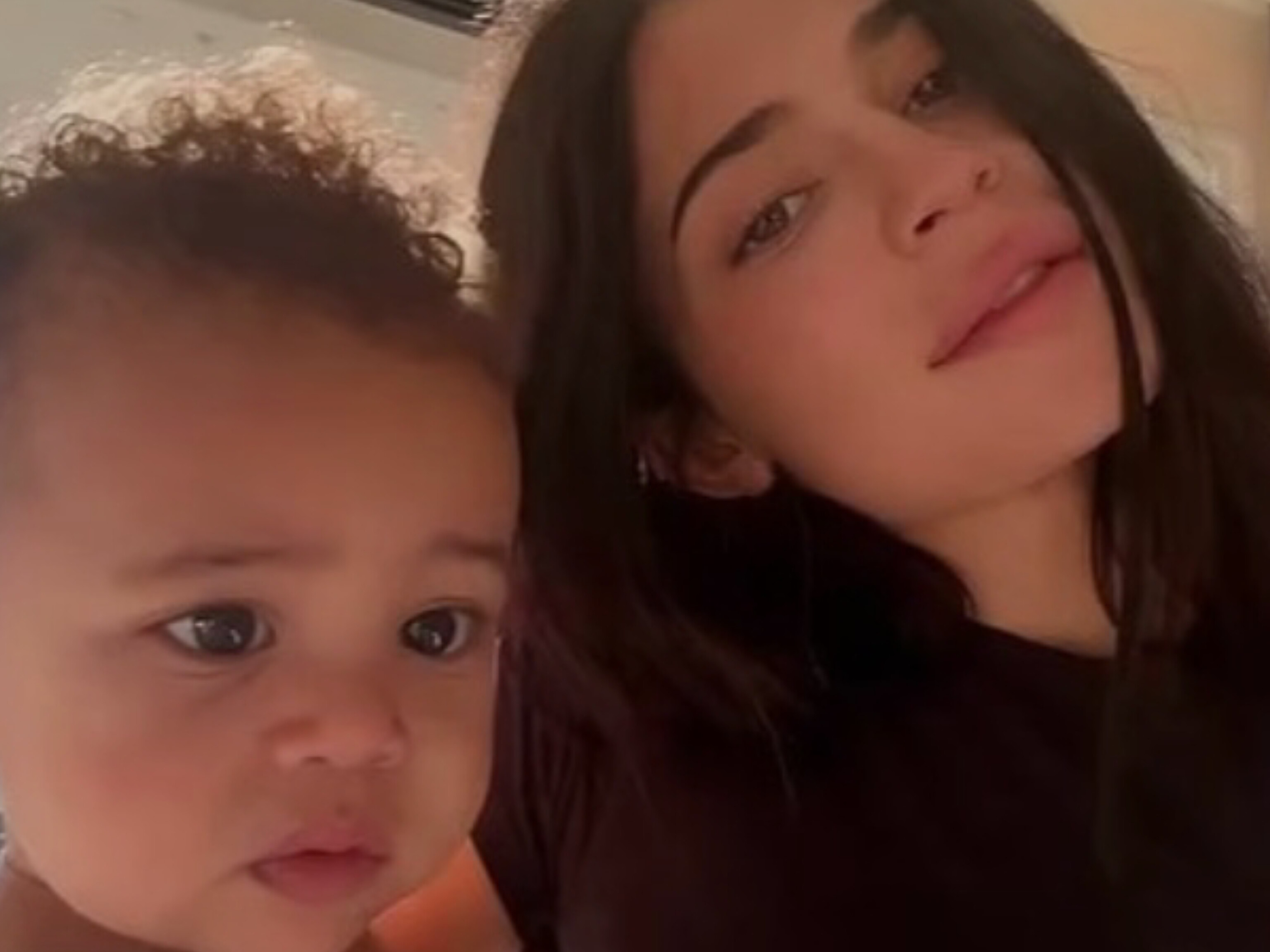 Kylie Jenner Snuggles With Son Aire In Adorable Video After His And