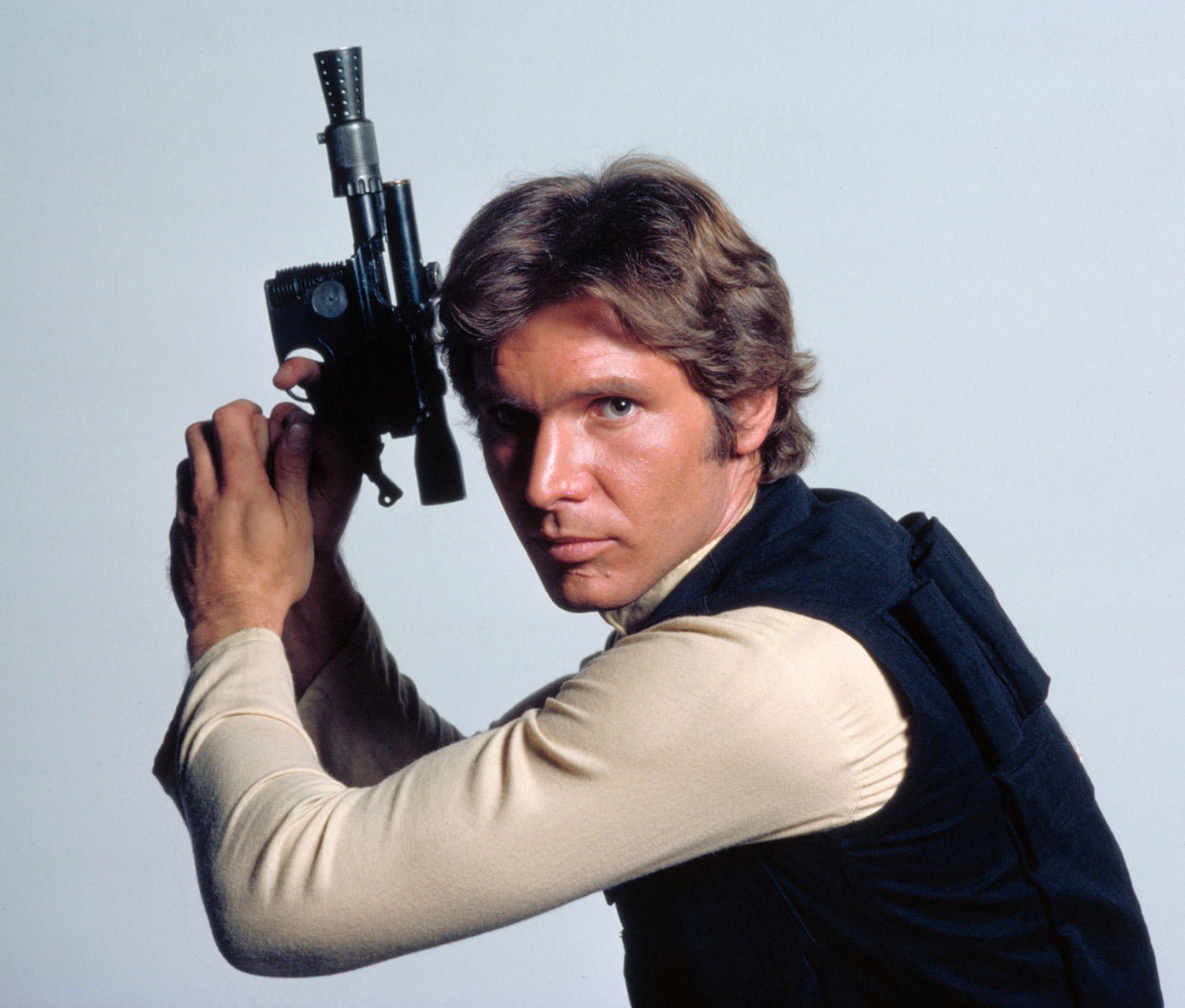 Publicity Photos Of Harrison Ford As Hans Solo With Stormtrooper