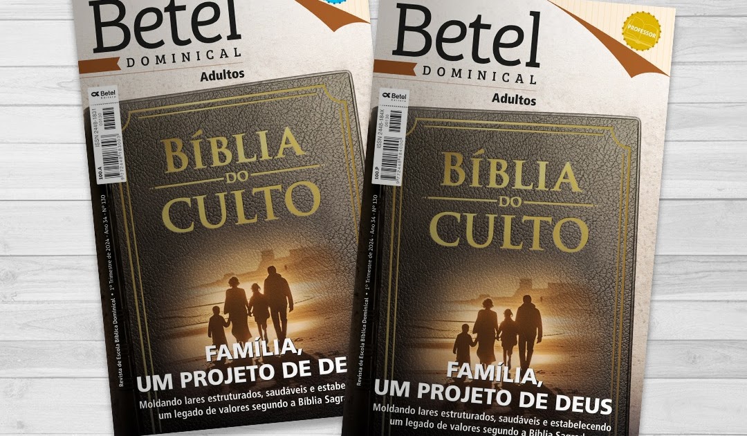 Revista Betel Dominical Adulto Professor 1º Tri 2024 Pecador Confesso