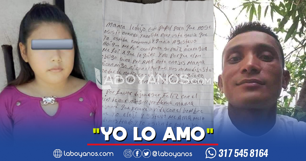 Niña De 11 Años Se Escapó Con Su Novio De 35 Dejó Carta A Su Mamá