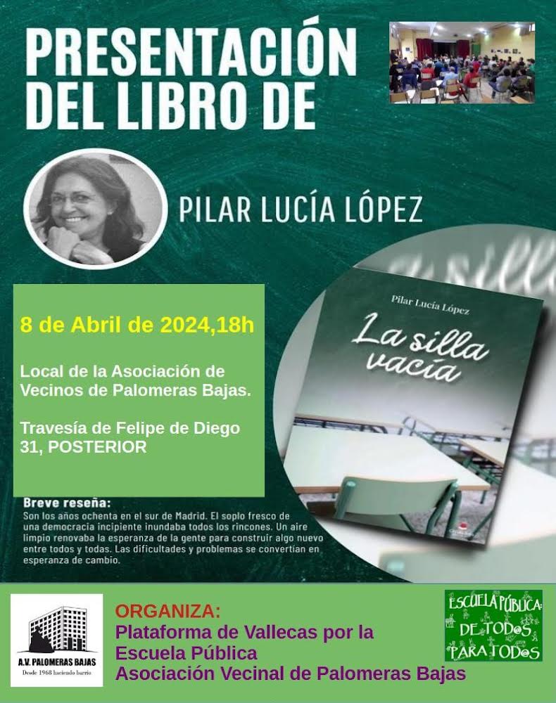 Mareaverde 8 4 2024 Presentación Del Libro “la Silla Vacía” De Pilar