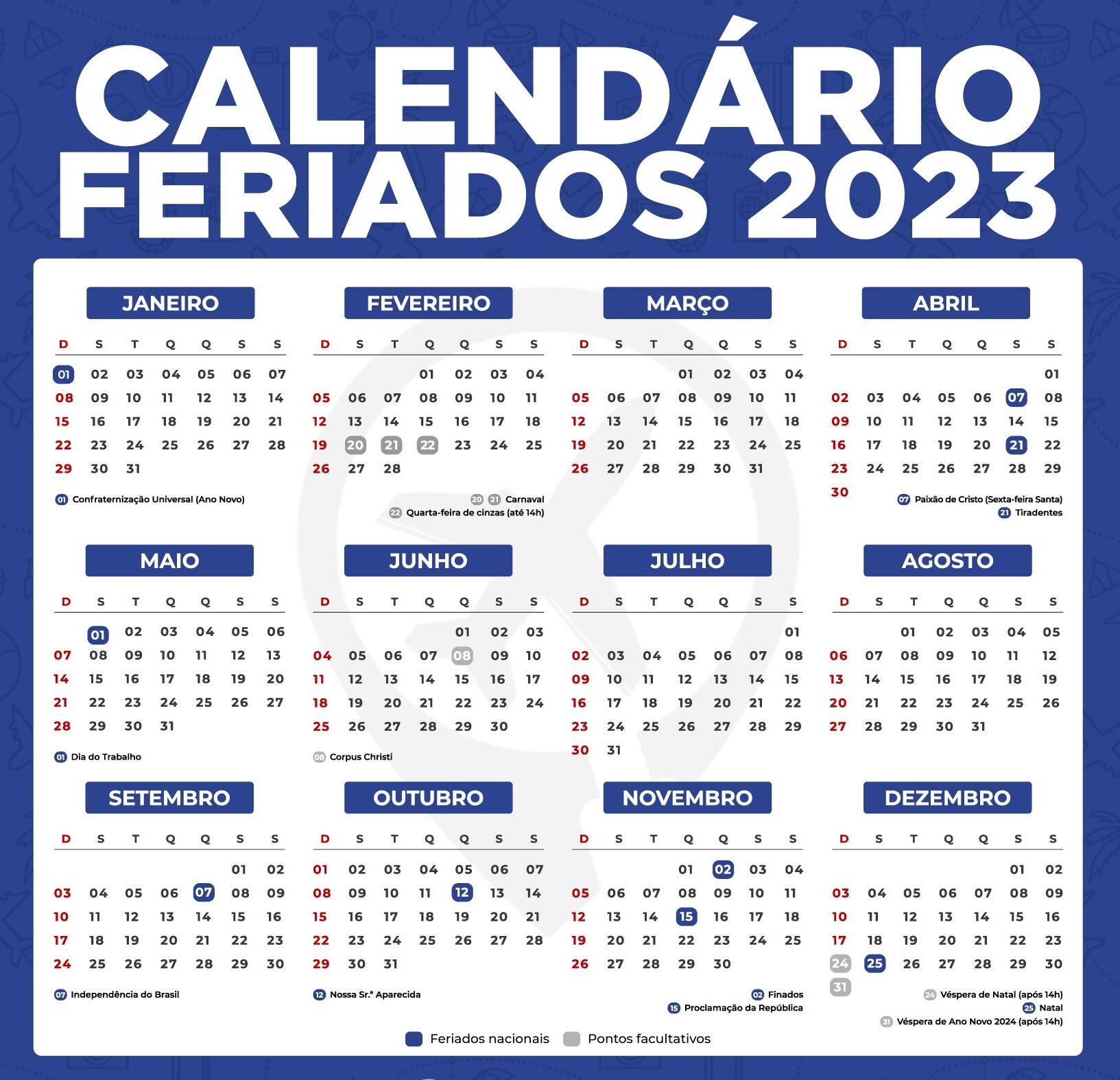 Feriados 2023 2023 Vai Ter Quantos Feriados Veja CalendÁrio 2023 E 0513