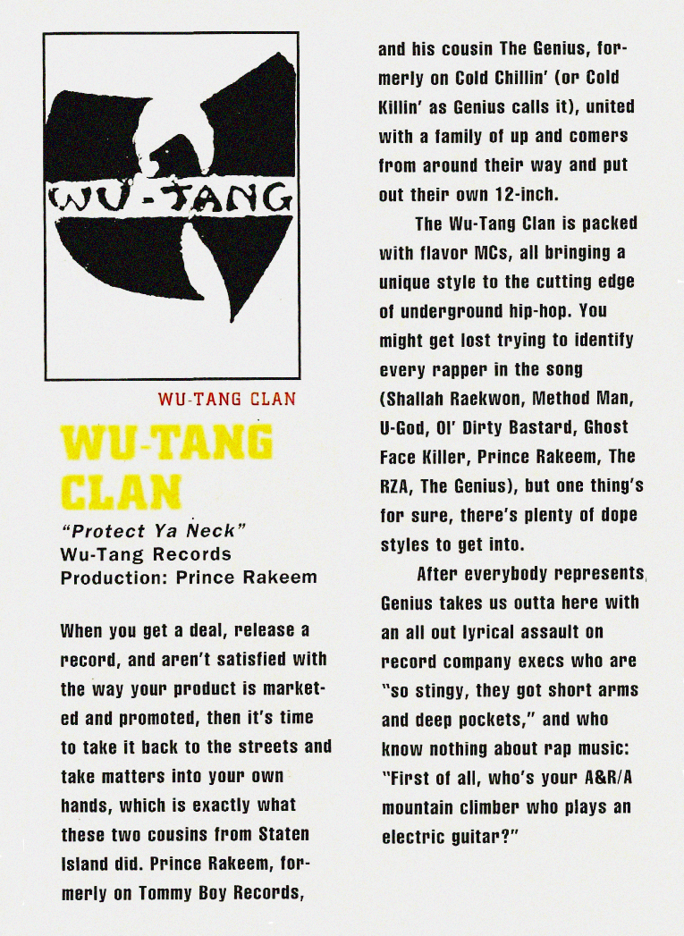 Hip Hop Nostalgia Wu Tang Clan Protect Ya Neck The Source 293