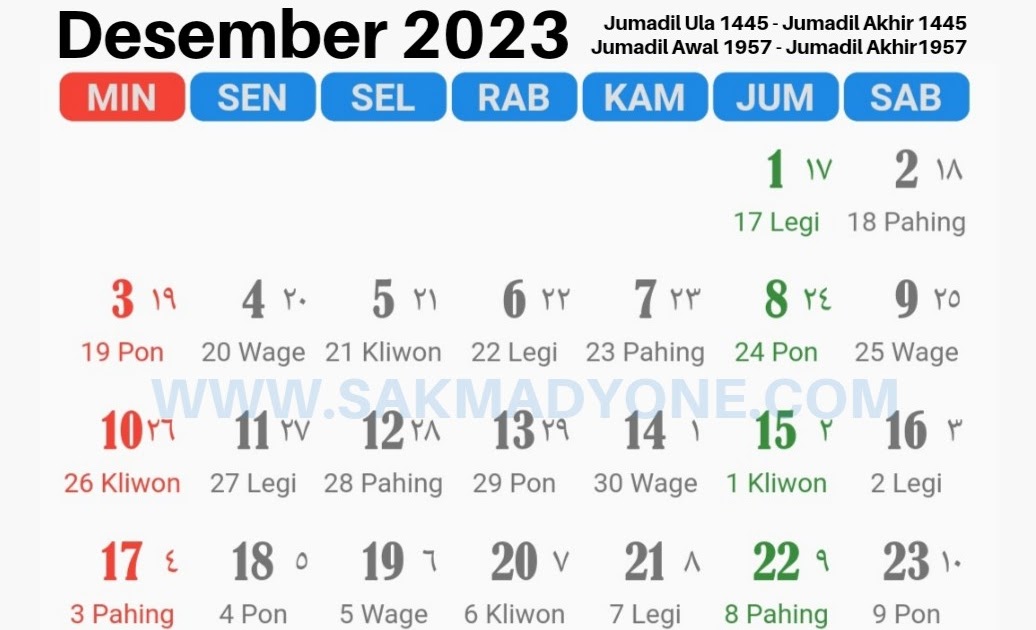 Kalender Jawa November 2023 Lengkap Dengan Weton Sakm