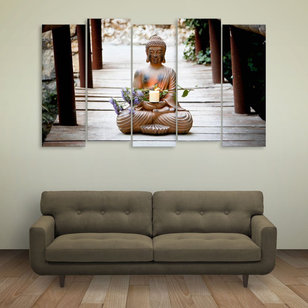 10 Amazing Buddha Wall Paintings To Decorate Your Homeoffice