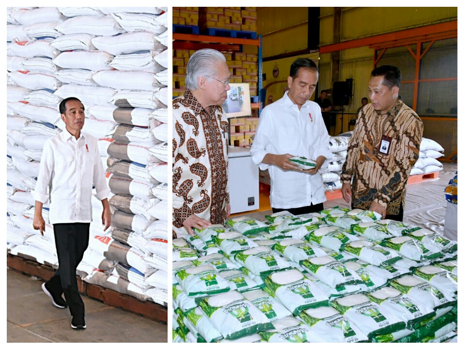 Presiden Jokowi Cek Gudang Bulog Pastikan Stok Beras Aman Sumatrazone