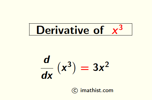 Derivative Of X3 By First Principle Power Rule Imath