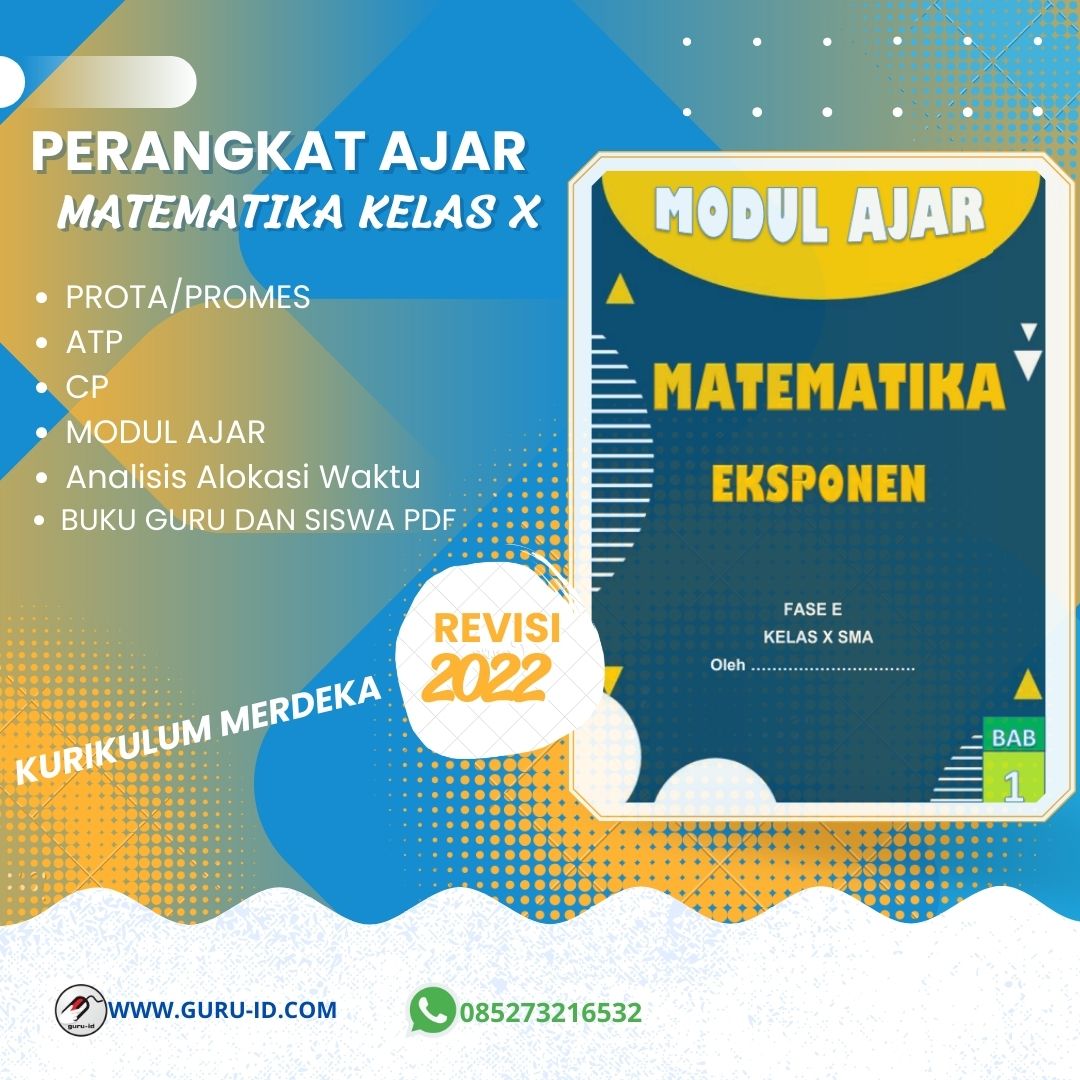 Modul Ajar Matematika Kelas 10 Semester 1 Dan 2 Kurikulum Merdeka Sma