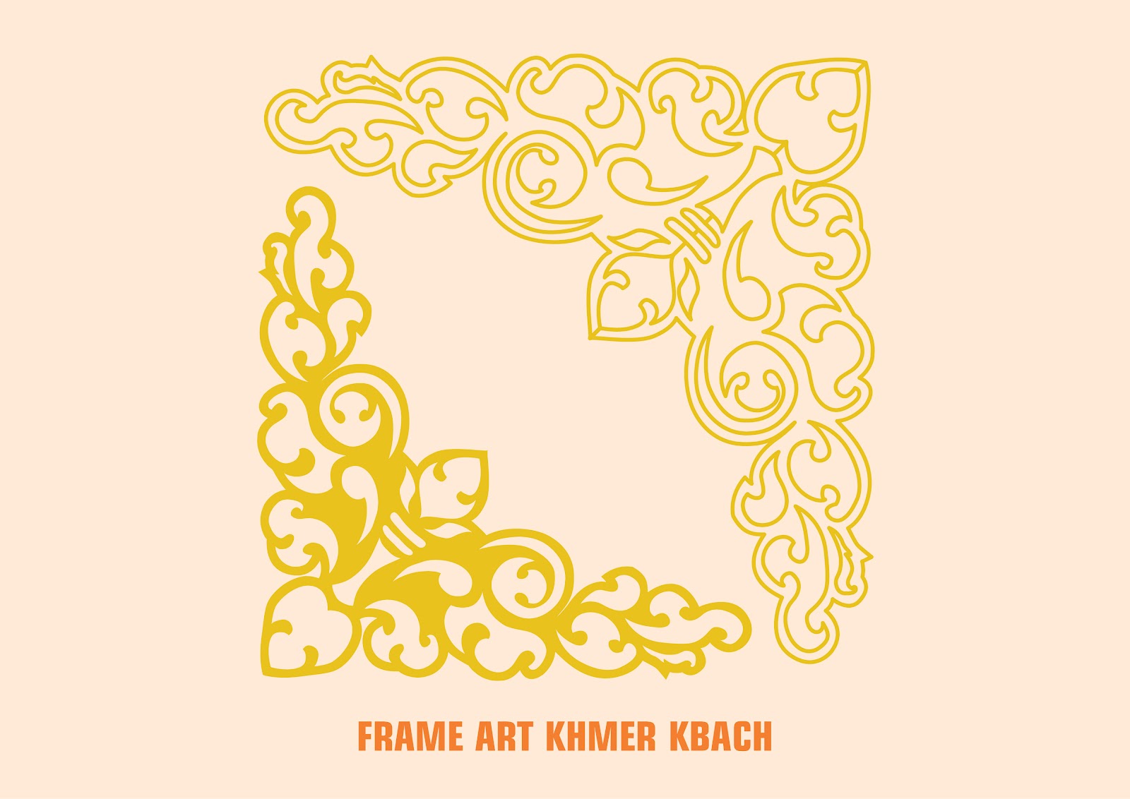 Free Vector Khmer Frame In Khmer Kbach