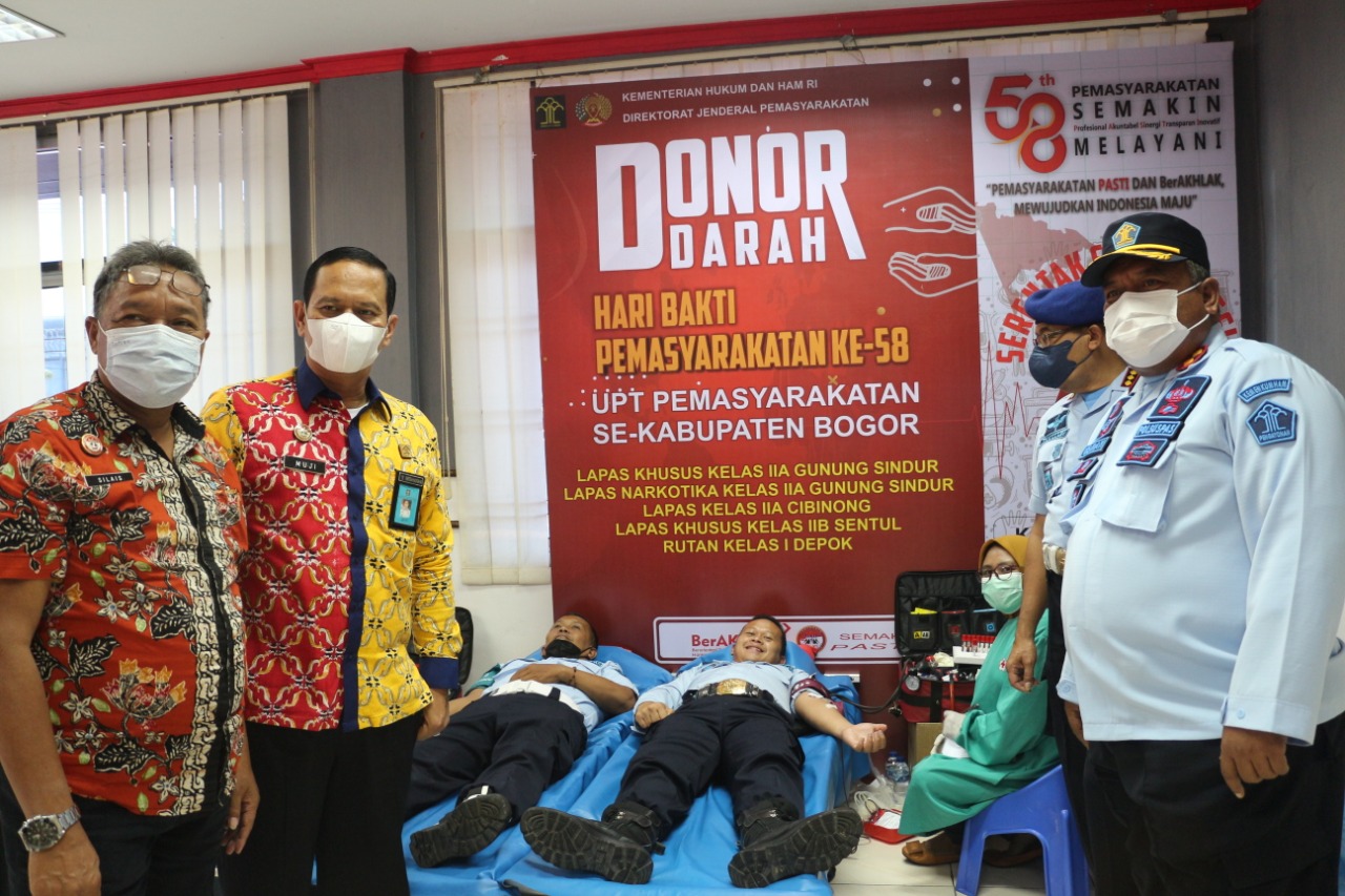 Bantu Sesama Untuk Selamatkan Nyawa Pegawai Rutan Depok Ikuti Donor Darah