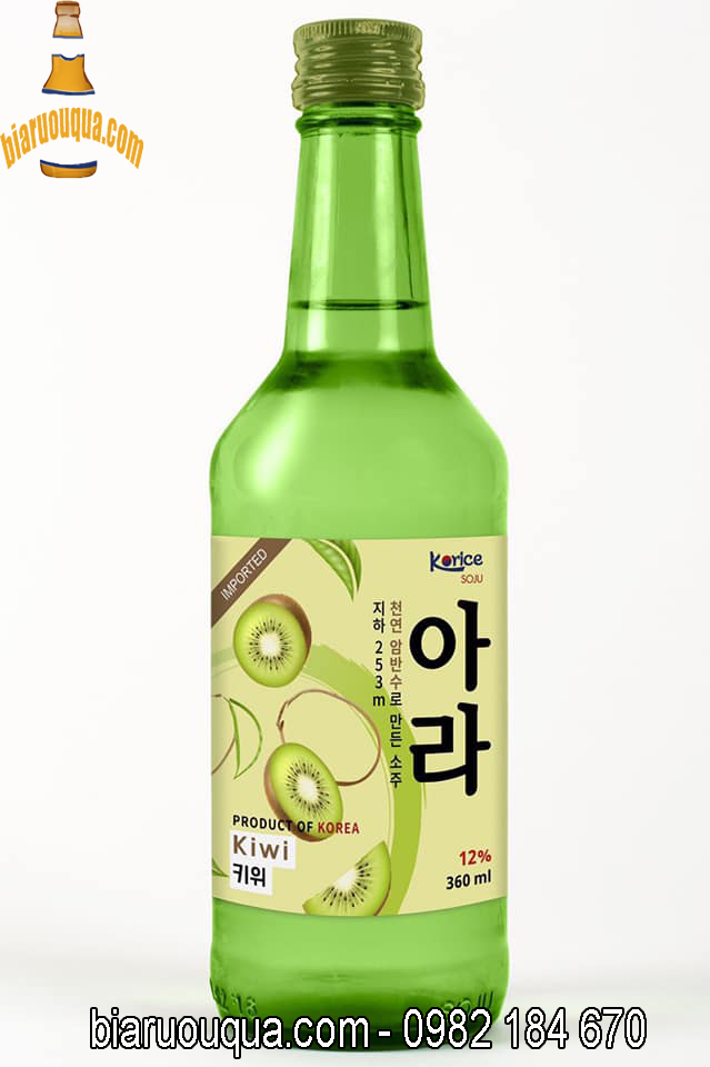 Rượu Soju Korice Kiwi 12 Nhập Khẩu Hàn Giá Rẻ Hà Nội