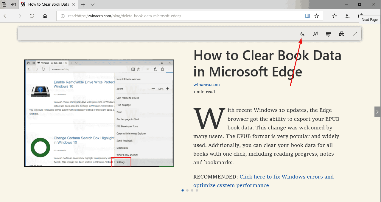 How To Enable Reading Mode In Edge Browser On Windows 10