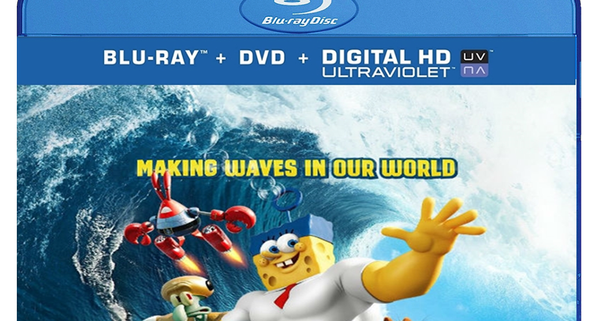 © Filmes Blu Ray Bob Esponja Um Herói Fora DÁgua 2015 Blu Ray